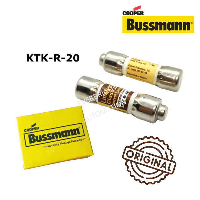 Bussmann KTK-R-20 Limitron Fast Acting Fuse 20A 600VAC Eaton Cooper ...