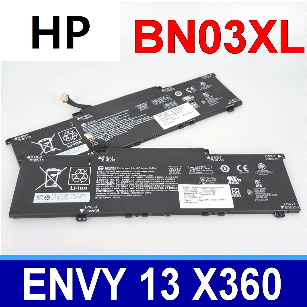 BN03XL HP Envy 3G362UA X360 13-BA BA0007TX BA1011TX 13-AY 15-ED 15-EE ...