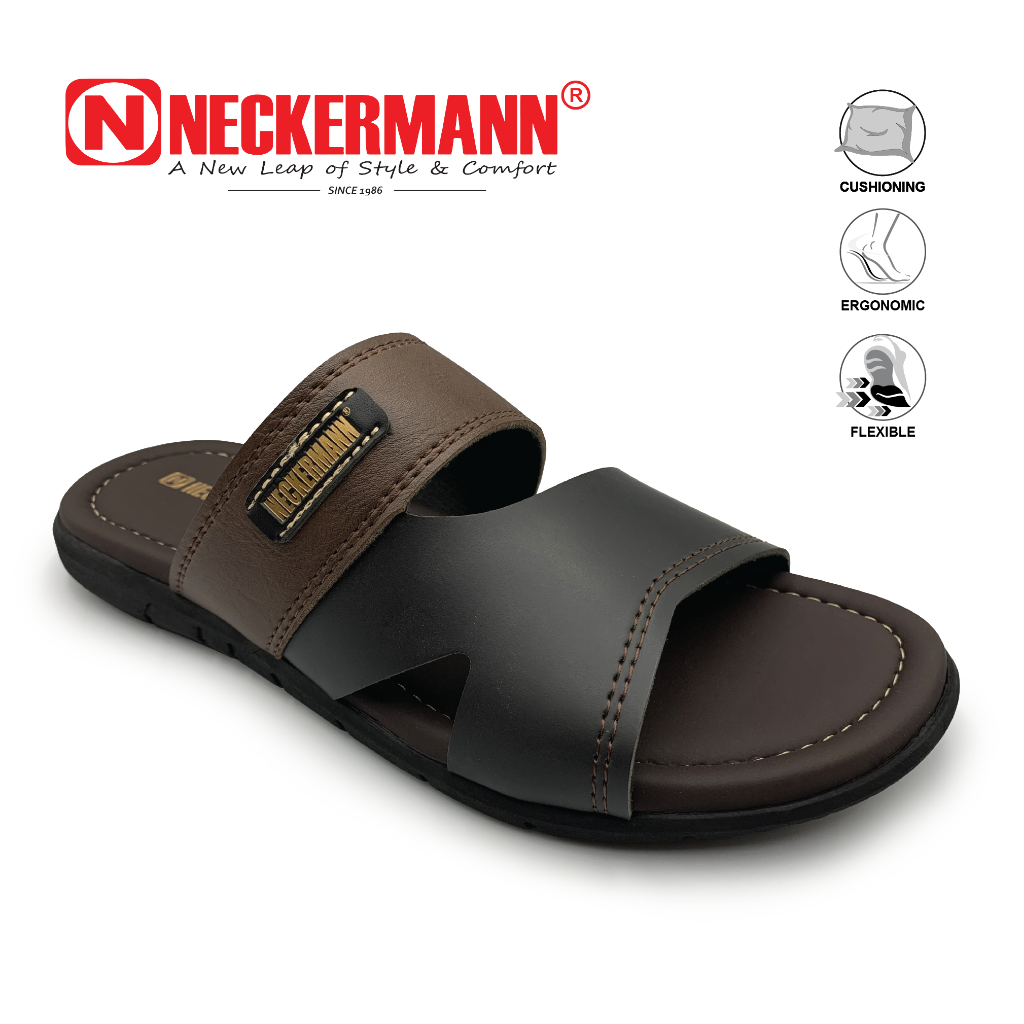 Neckermann Men's Portland Classic Comfort Slide Sandals / Sandal Slide ...