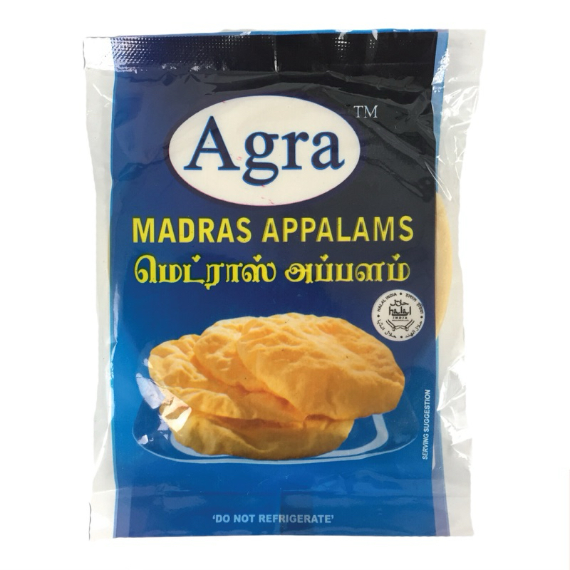 Agra Madras Appalam 100g (1/3/5 Pkt) | Shopee Malaysia