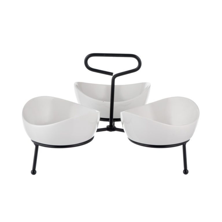 SSF BANANA LEAF SERVING KITCHENWARE PORCELAIN WHITE MINIMALIST | Shopee ...