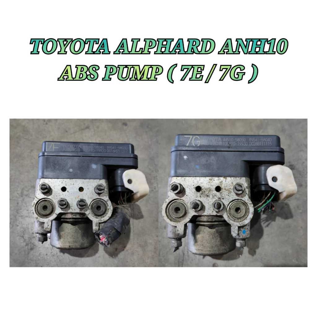 🇯🇵🇯🇵 ABS Pump / Anti-Lock Brake 7E 7G Toyota Alphard ANH10 02-08 ABS ...
