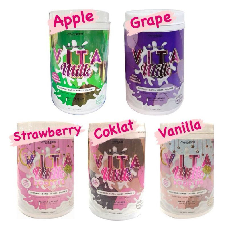 ( Original Hq ) Vitamilk Apple / Anggur / Vanilla / Coklat / Strawberry ...