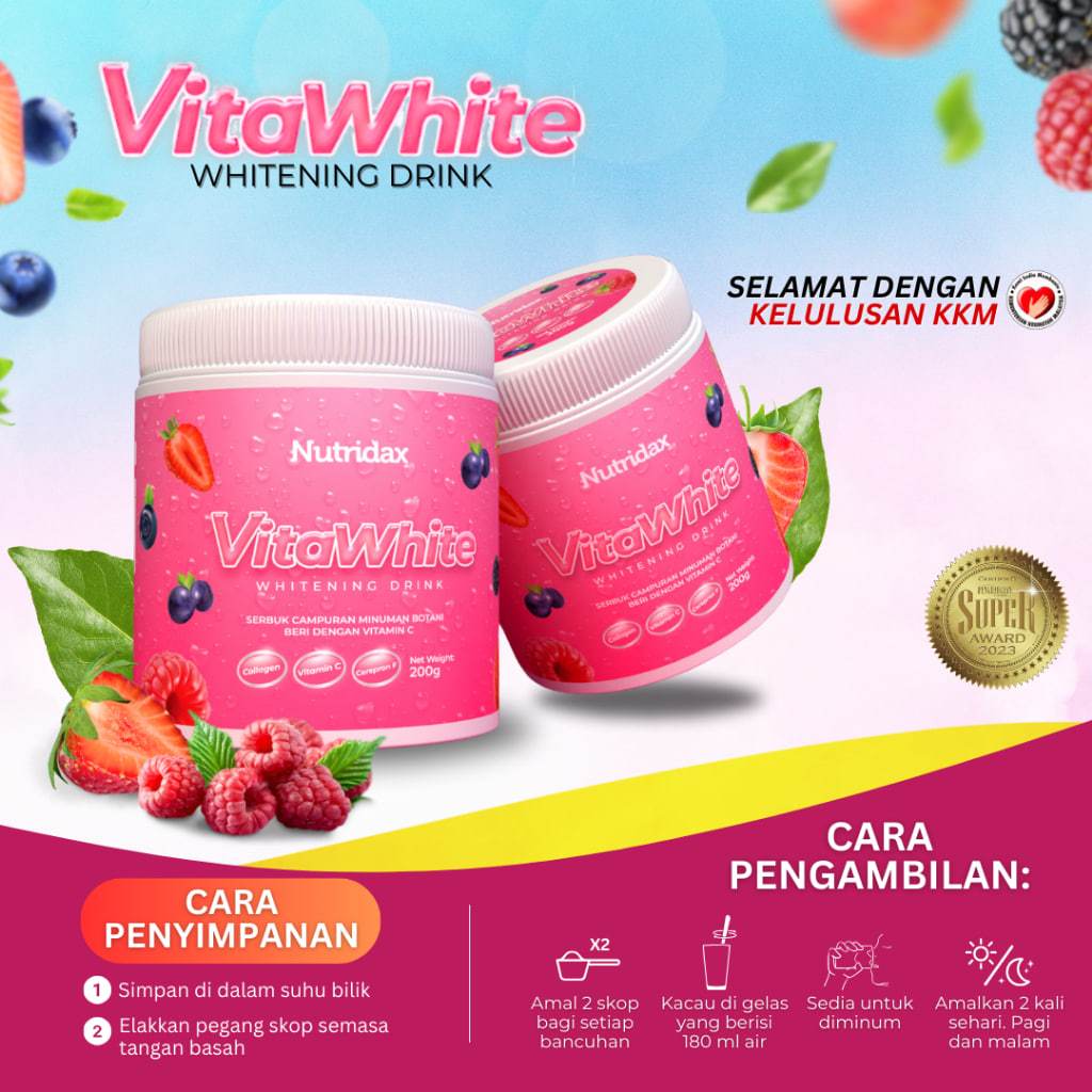 Vitawhite Whitening Drink For Skin [Original HQ] 200G | Shopee Malaysia