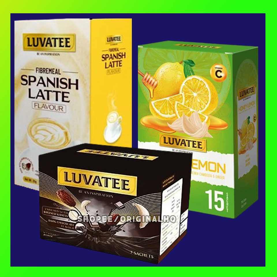 LUVATEE Detox Drink Chocolatte Harga Promosi - Spanish Lattee Honey ...