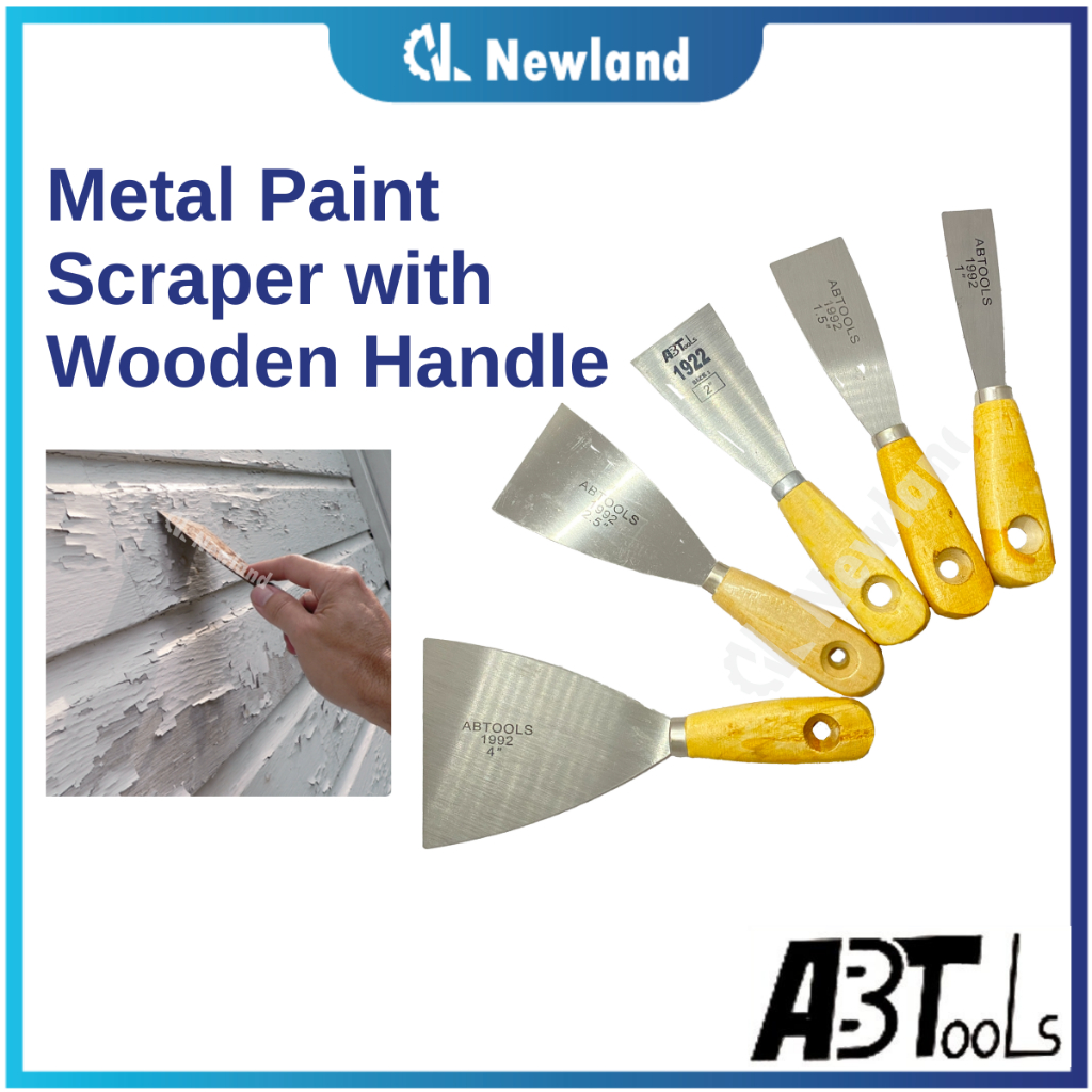 ABT Tools Metal Paint Scrapper with Wooden Handle 1''- 4'' | Shopee ...