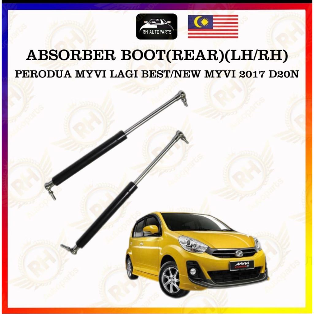 Perodua Myvi Lagi Best Myvi New 2017 D20N Rear Bonnet Absorber Boot ...