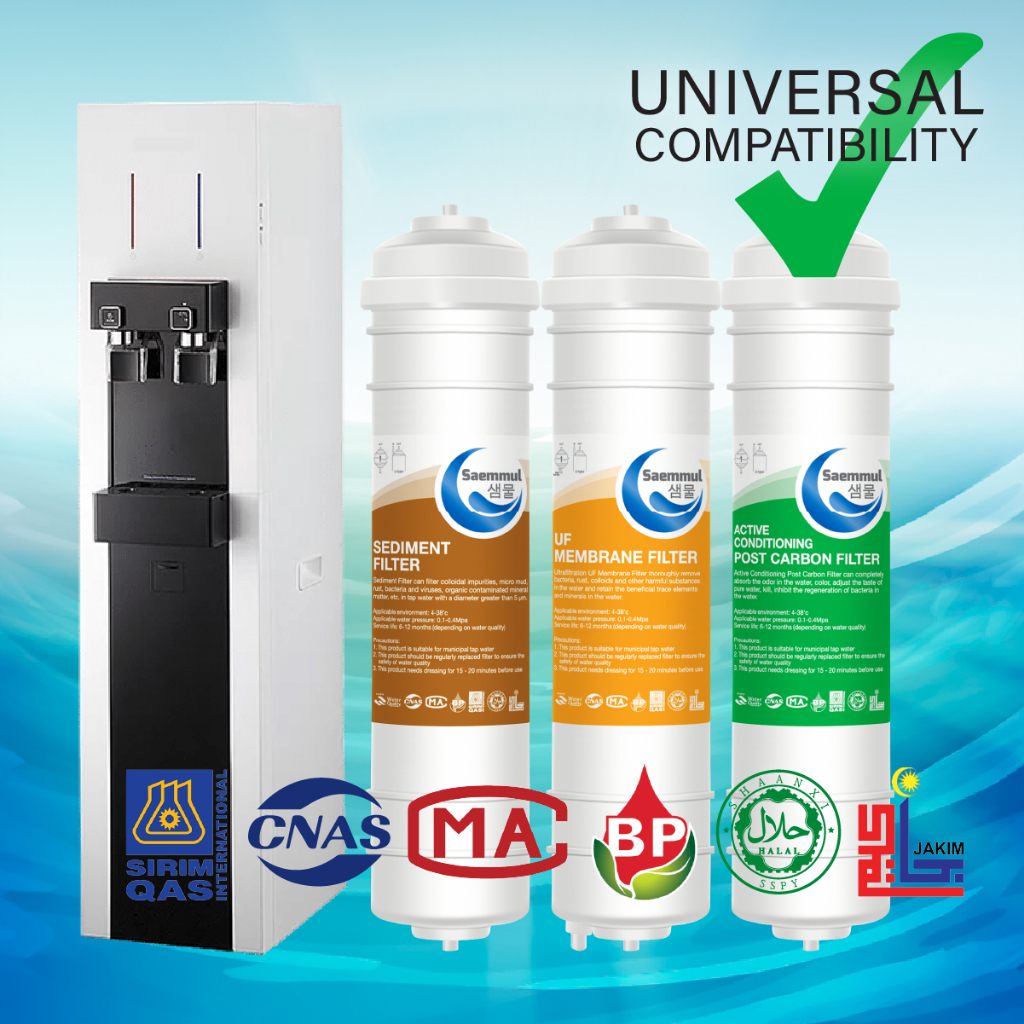SAEMMUL 10”I UF ULTRAFILTRATION WATER FILTER SET 3 STAGE HALAL ...