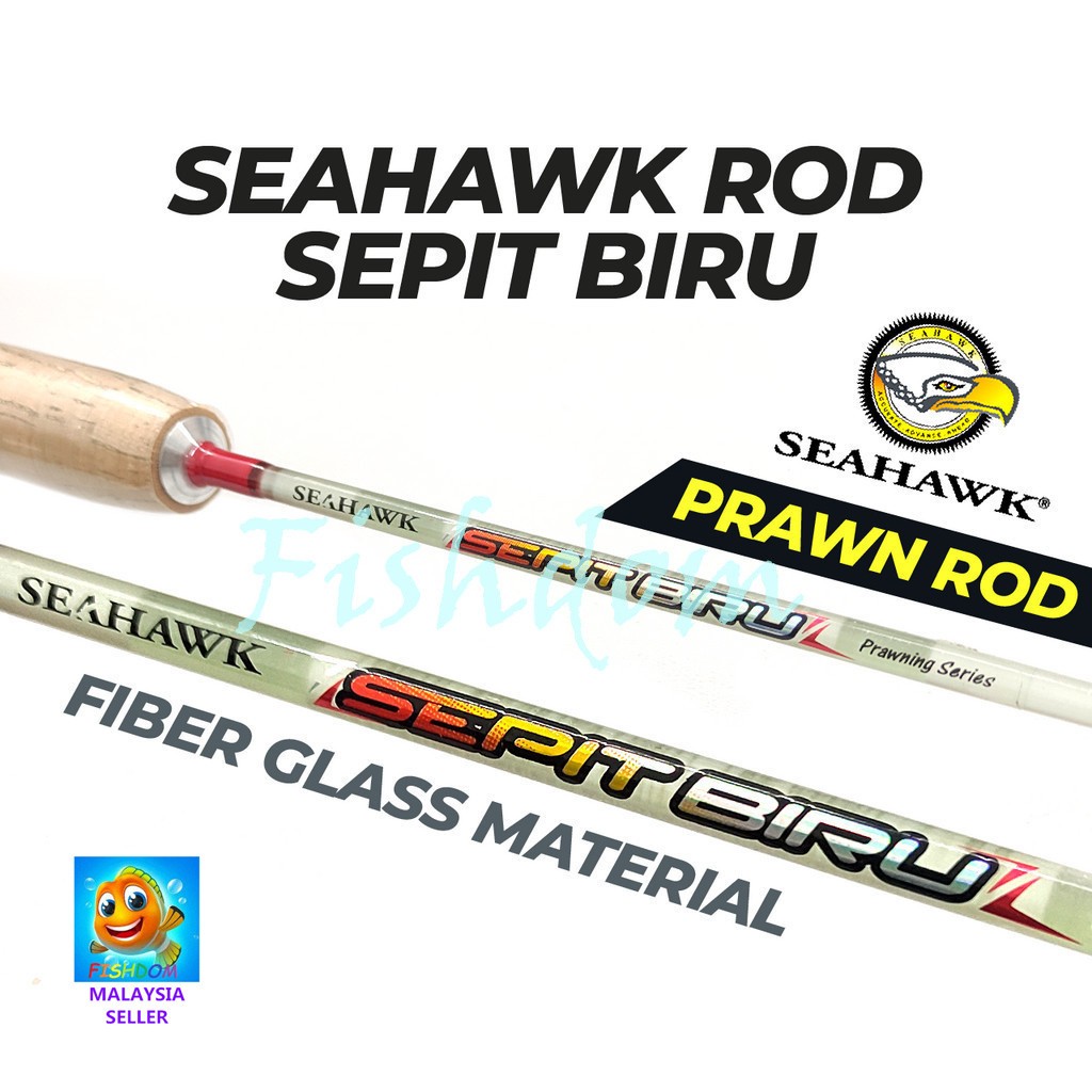 FISHDOM SEAHAWK SEPIT BIRU ULTRA LIGHT PANCING IKAN UDANG SPINNG ...