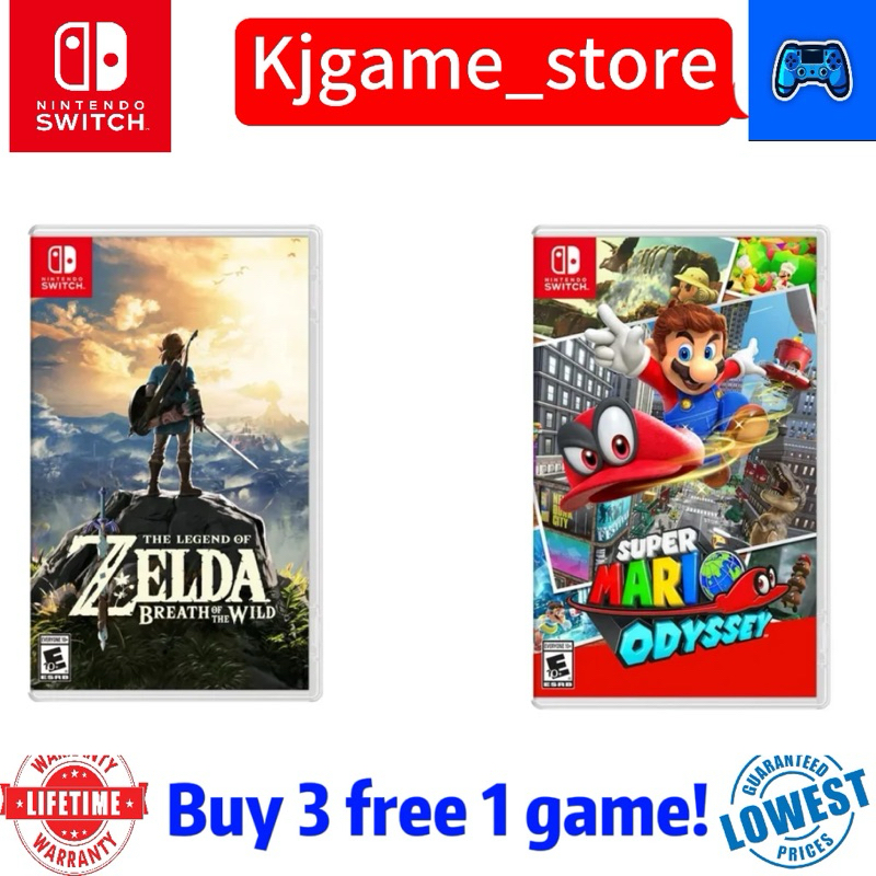 Nintendo Switch Zelda breath of the wild + super Mario Odyssey (2 in 1 account) *digital* Zelda ...