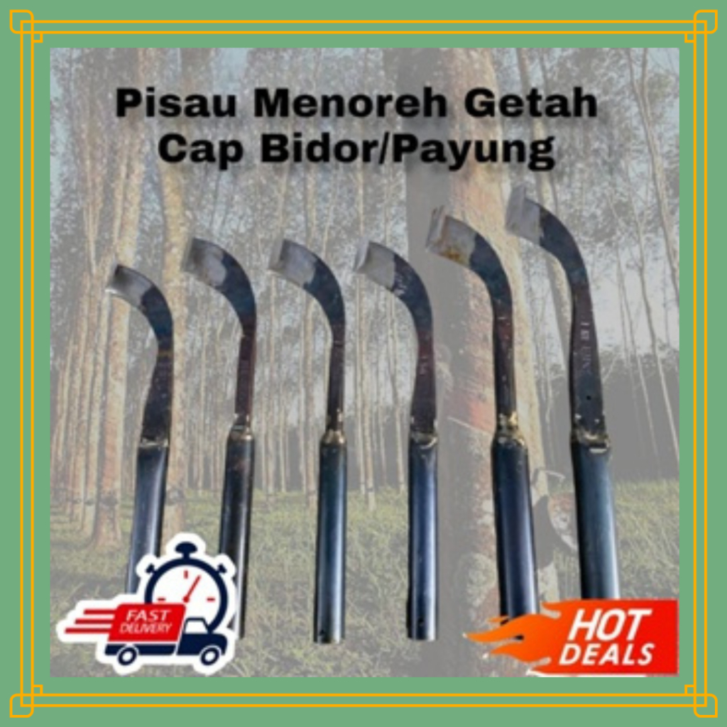 Pisau Menoreh Getah/Rubber Tapping Knife/Cap Payung/Bidor | Shopee Malaysia