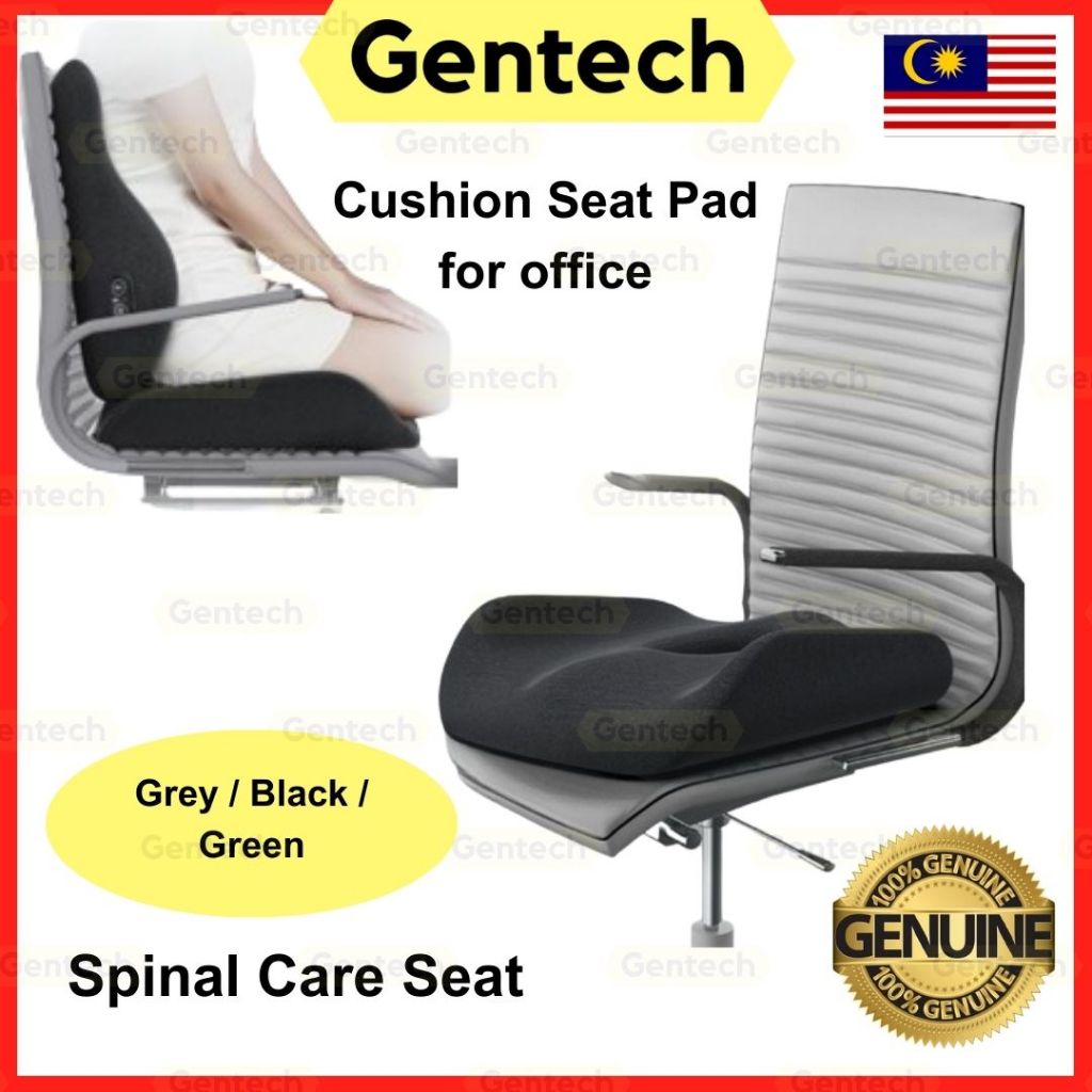 Spinal Care Seat Breathable Memory Foam Ergonomic Cushion Back Support ...
