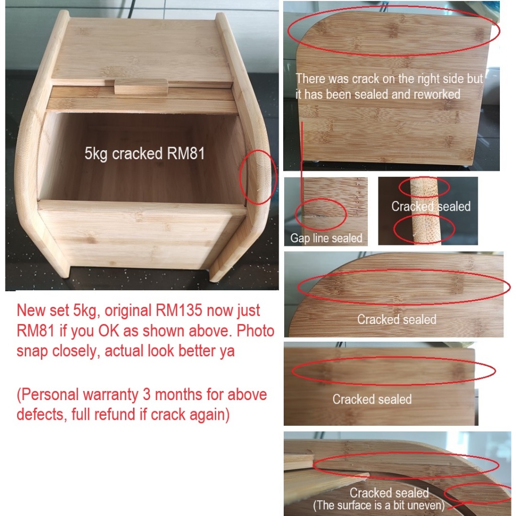 Solid Bamboo Wood Rice bucket, Grains Storage Box, Wooden Rice Barrels ...