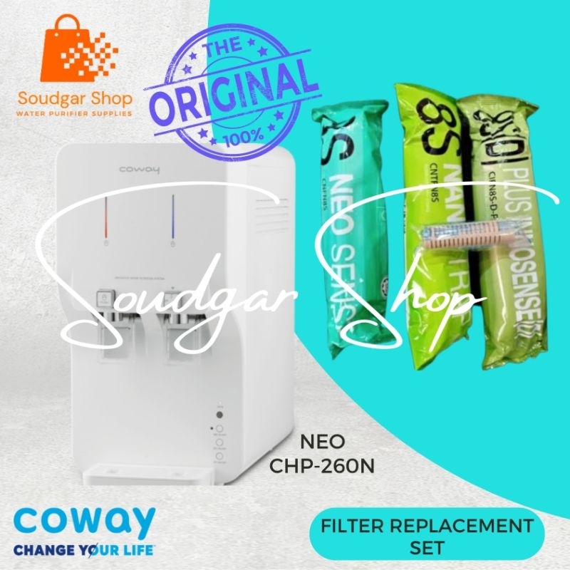 COWAY New Filter Replacement Set Include Antibacteria Ceramic for Water ...
