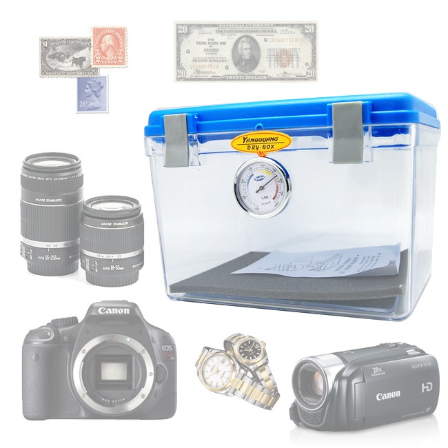 YG Dry Box with Hygrometer Dehumidifier For Camera & Valuables Stuffs ...