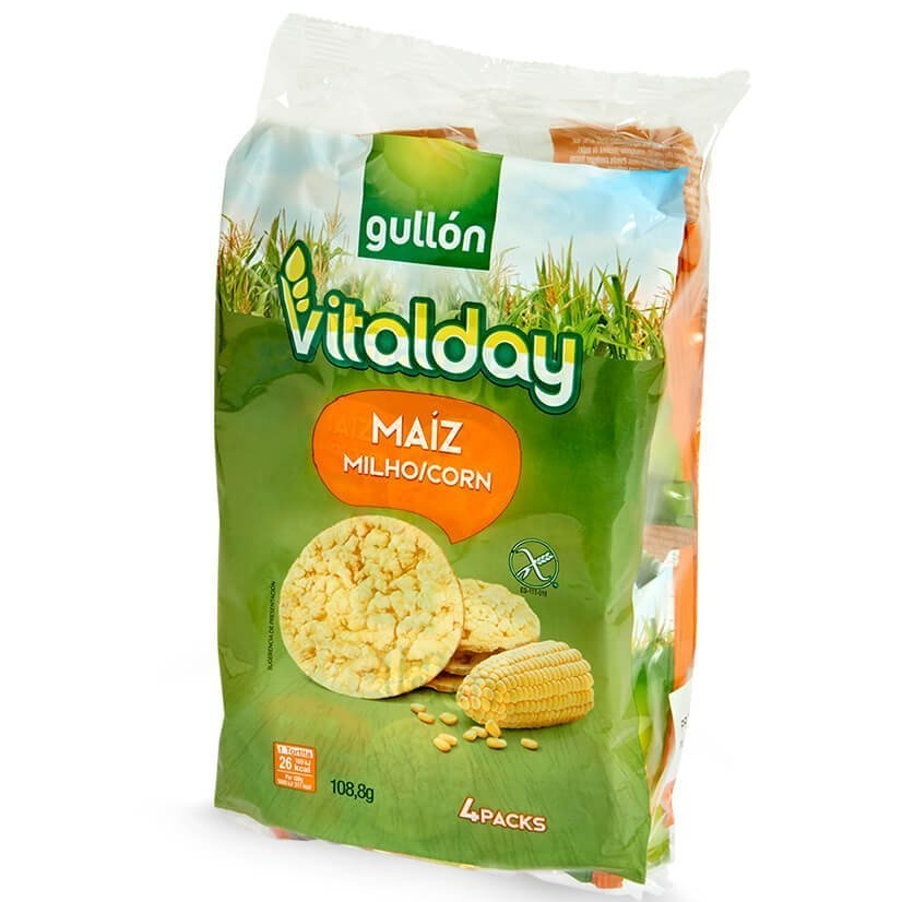 Gullon Vitalday Corn Cake 4 Packs 108.8g | Shopee Malaysia
