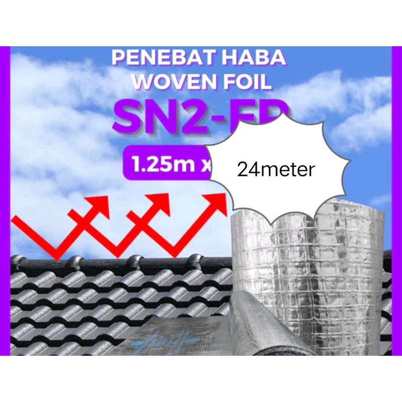 Aluminium Foil Woven Heat Insulation Penebat Haba Rumah Woven Foil ...
