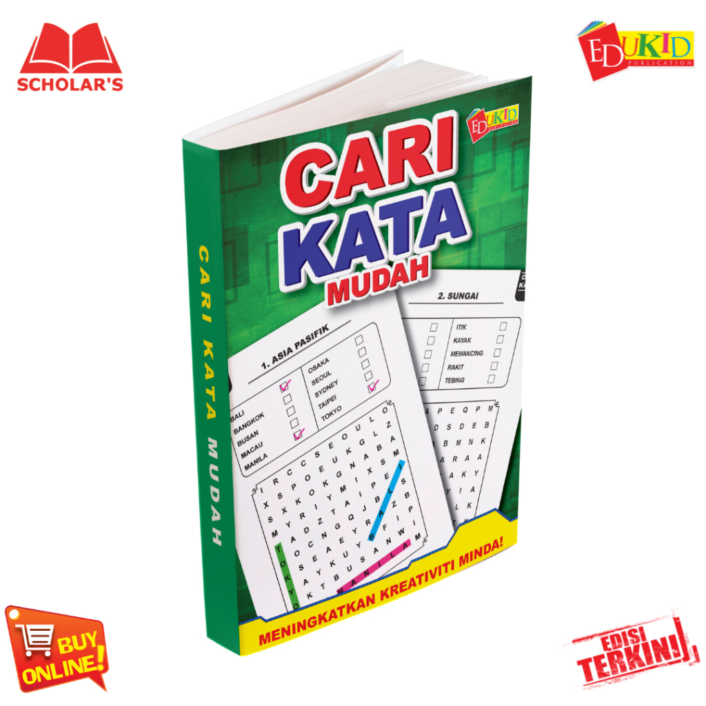 Cari Kata Mudah - Cari Kata - Word Seach - Bahasa Melayu - Mudah ...