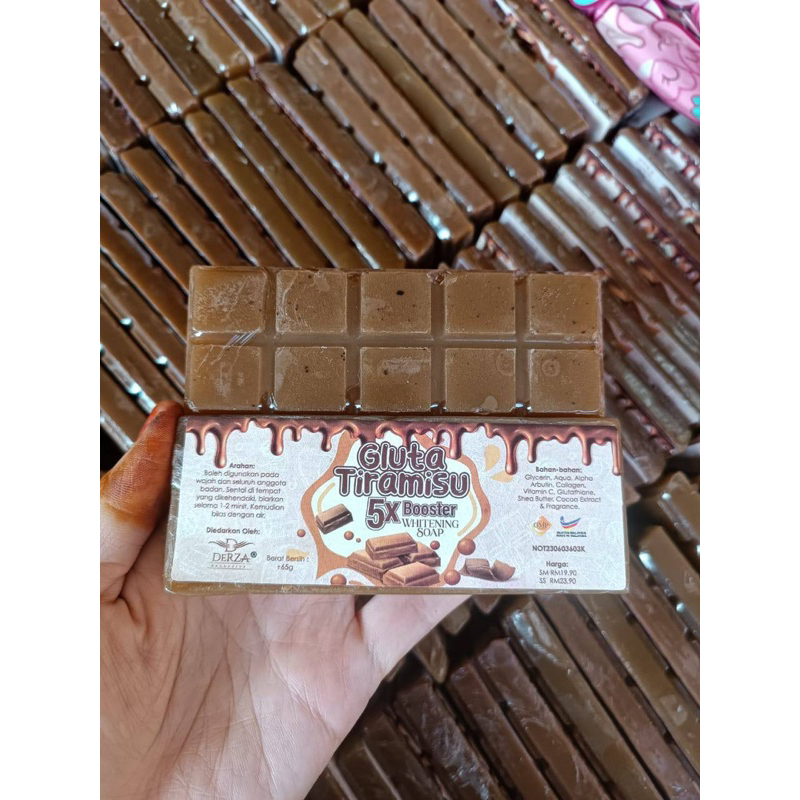 🔥CLEARANCE🔥 SABUN COKLAT GLUTA TIRAMISU CHOCOLATE SOAP WHITENING 5x ...