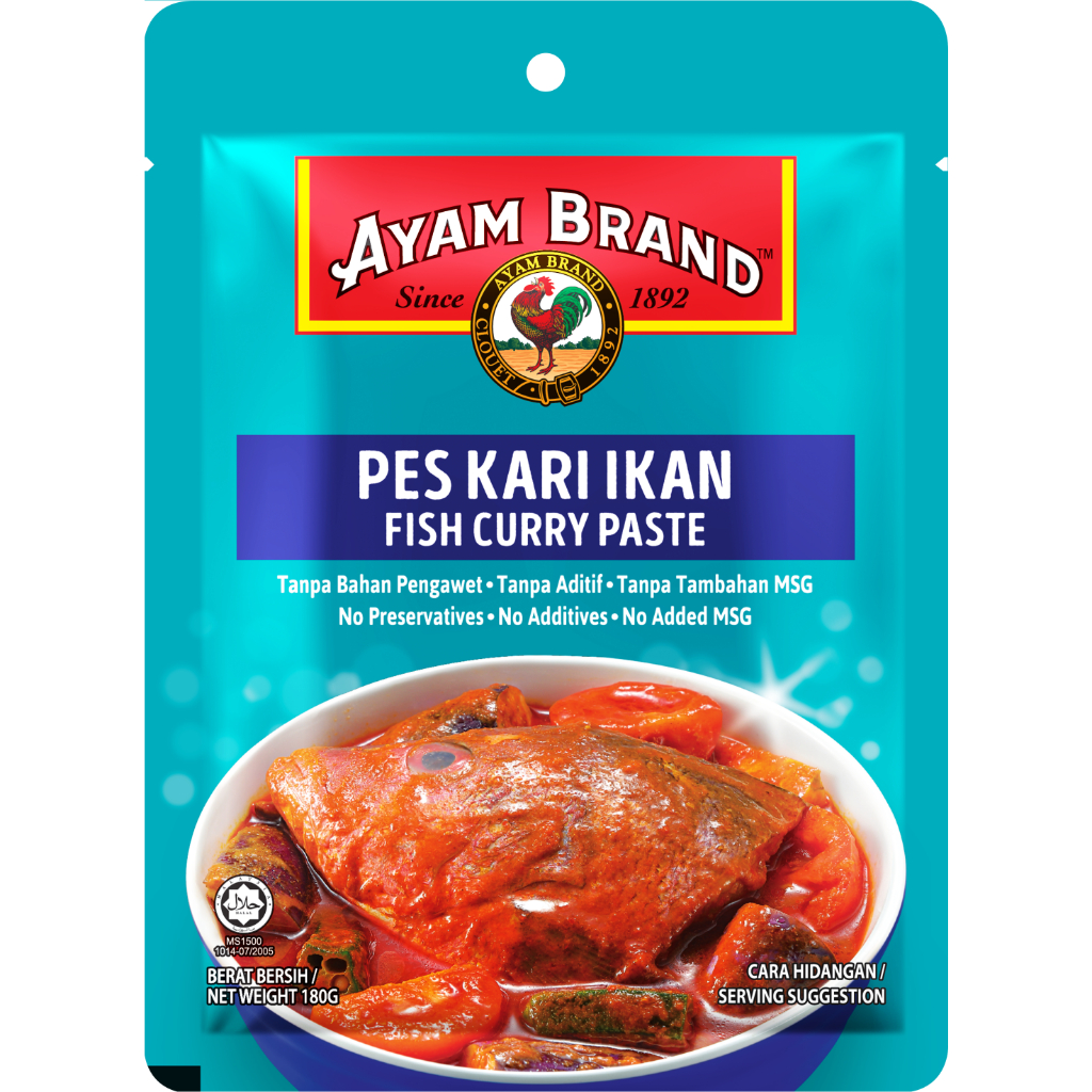 AYAM BRAND Pes Kari Ikan Fish Curry Paste 180g Pack | Shopee Malaysia