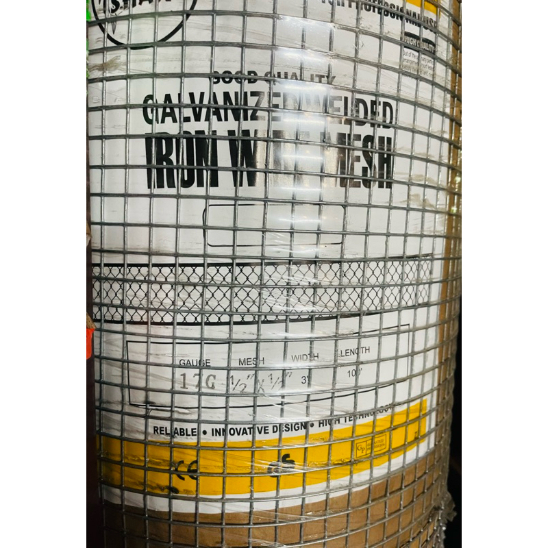 1/2" x 1/2" x 17G# x 3' x100' Hot Dip Galvanized BRC Welded Iron Wire ...