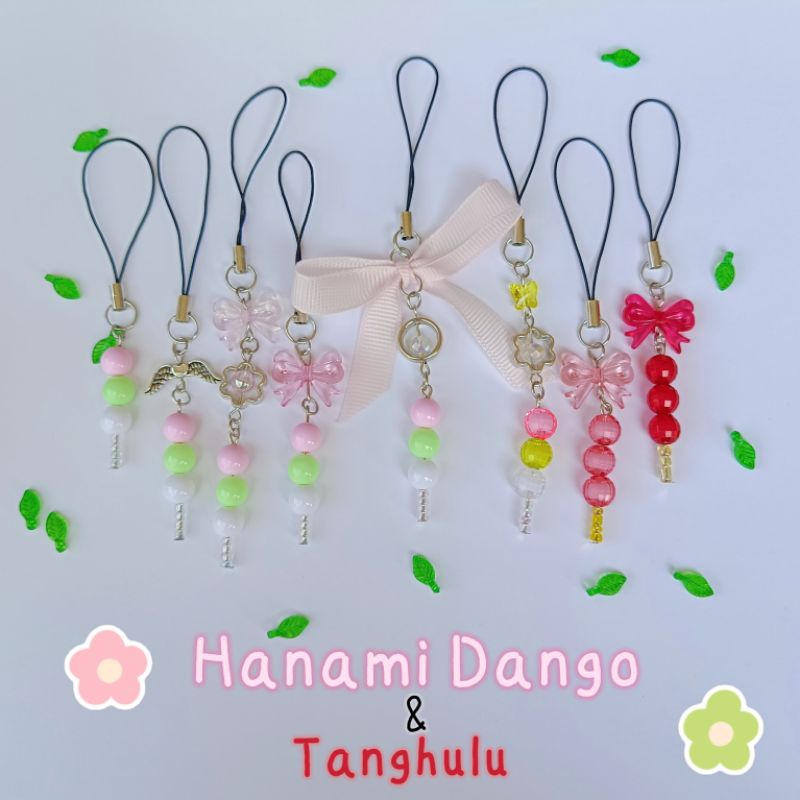 【PuCa】Hanami Dango and Tanghulu phone charms/mochi/keychain/phone straps/cute/aesthetic/kawaii ...