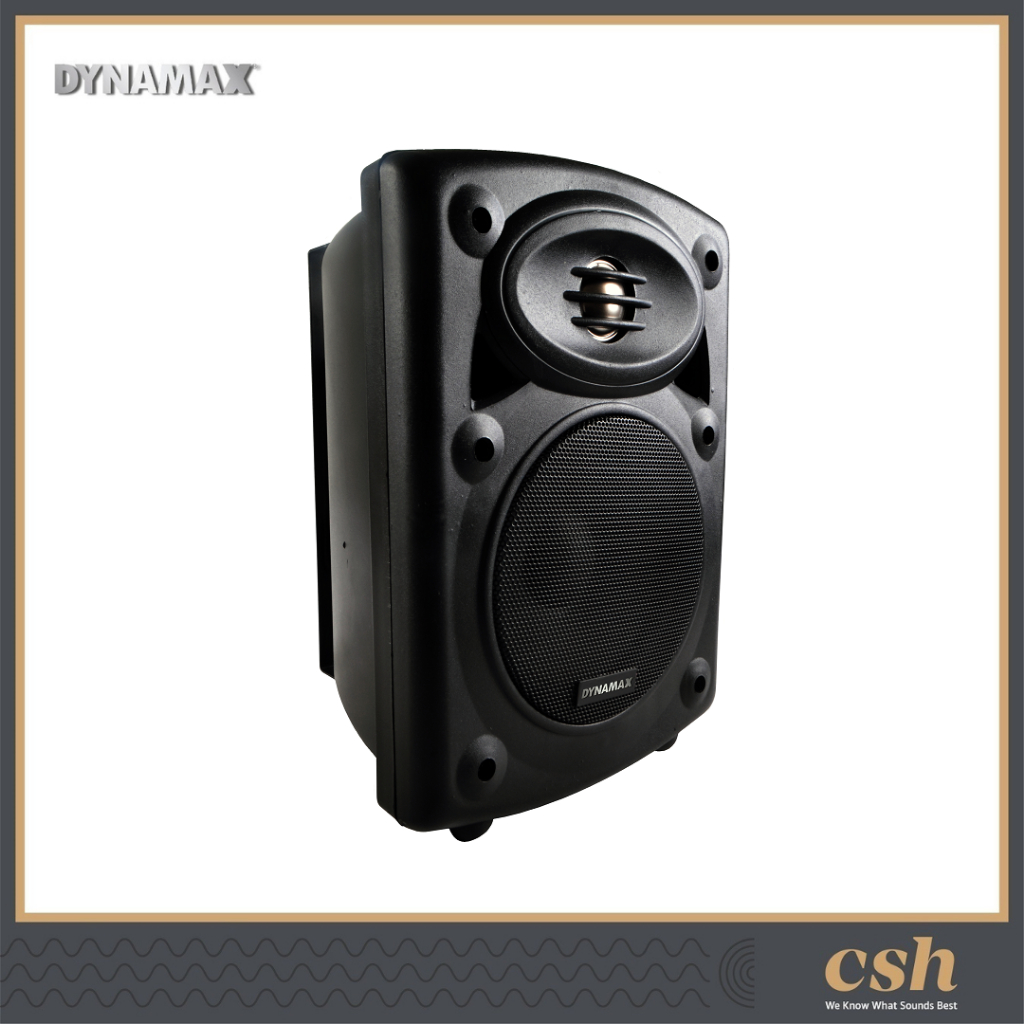 DYNAMAX PRO550M 5W/15W/30W 2-Way 5 1/2 Inch Box Speaker / Wall Speaker ...