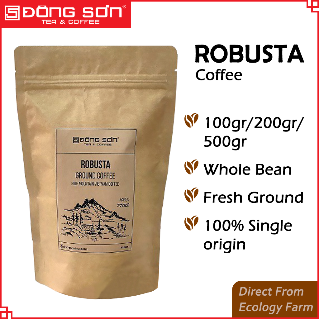 Dong Son Robusta Coffee 100％ Single Origin Ground Coffee and Coffee ...