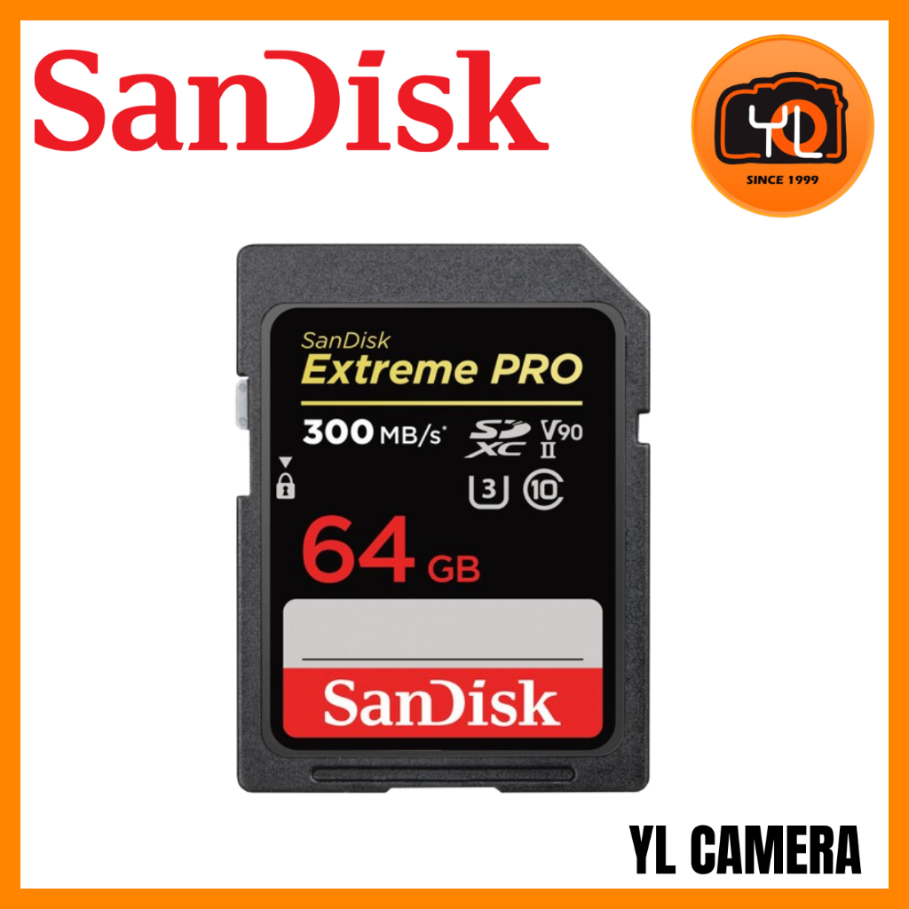 SanDisk Extreme Pro 300MB/S SD Card ( 32GB / 64GB / 128GB ) SDSDXDK ...