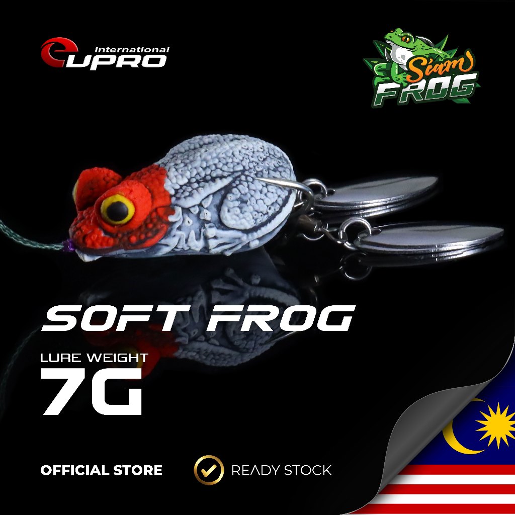 Eupro Soft Frog Siam Frog SF38 Specialized for Snakehead Hunter Toman ...