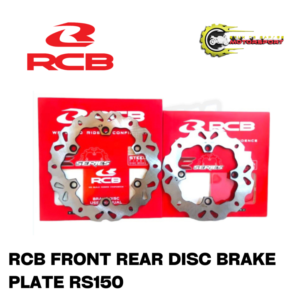 RCB RACING BOY FRONT REAR DISC BRAKE PLATE E-SERIES HONDA RS150 RS 150 ...