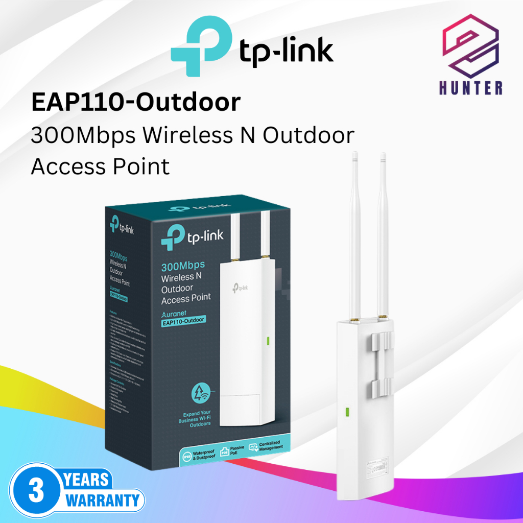 TP-Link EAP110 Outdoor 300Mbps Wireless N Outdoor Access Point | Shopee ...