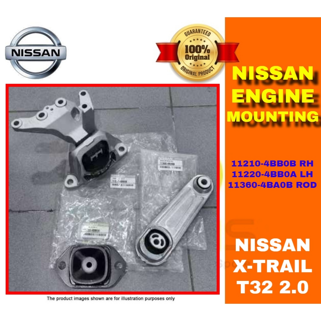 ( 100 % ORIGINAL ) Engine Mounting BY PIECES - Nissan X-Trail T32 2.0CC ...