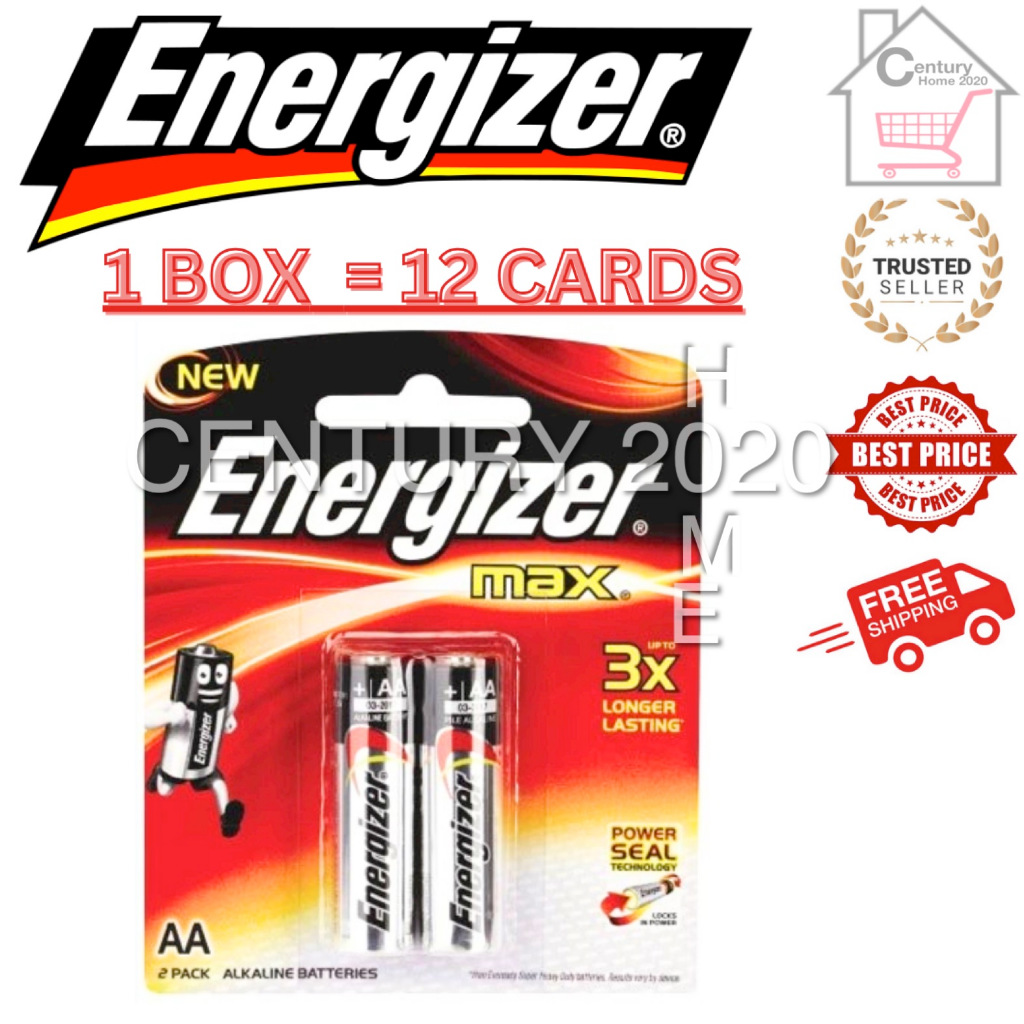 ENERGIZER Max AA/AAA Battery LR6 Alkaline Battery 1.5V 12packs/box ...