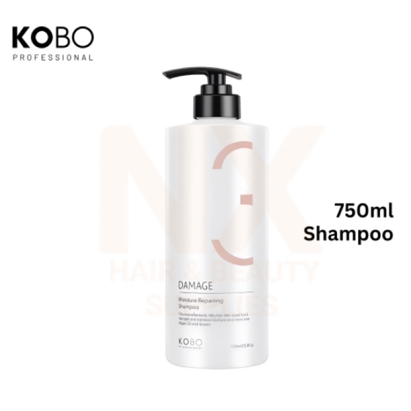 Kobo Damage Moisture Repairing Shampoo & Conditioner (3) 750ml 13mlx6 ...