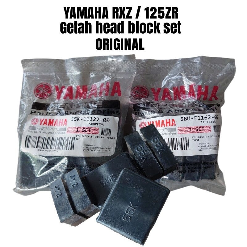 ORIGINAL Getah Head Block set Yamaha RXZ 125ZR RXZ135 135 Y125ZR ...