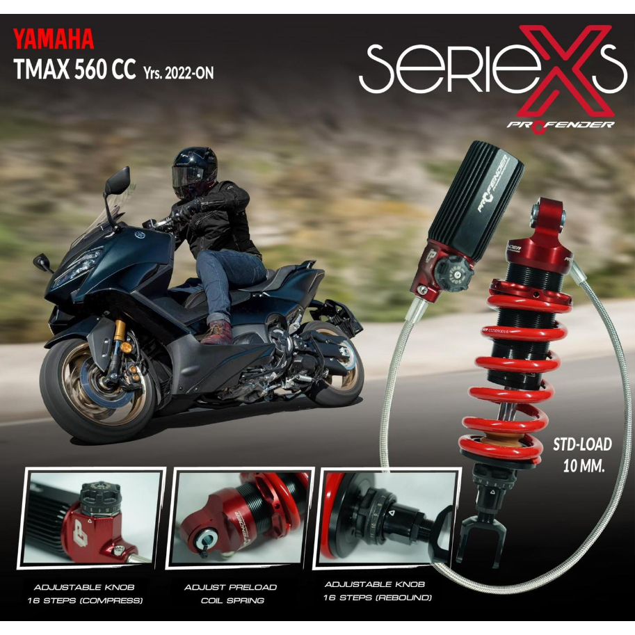ORIGINAL PROFENDER X-SERIES TMAX 530/560 T-MAX V1 V2 REAR SHOCK ...