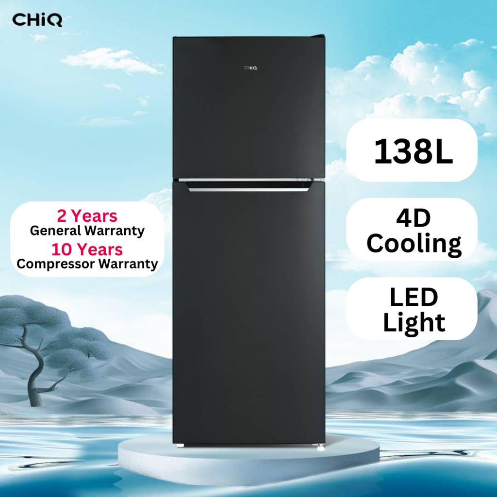 CHIQ 138L Fridge Two Door Fridge | Shopee Malaysia