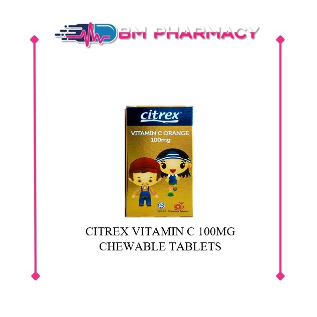 CITREX VITAMIN C ORANGE 100MG CHEWABLE TABLETS | Shopee Malaysia