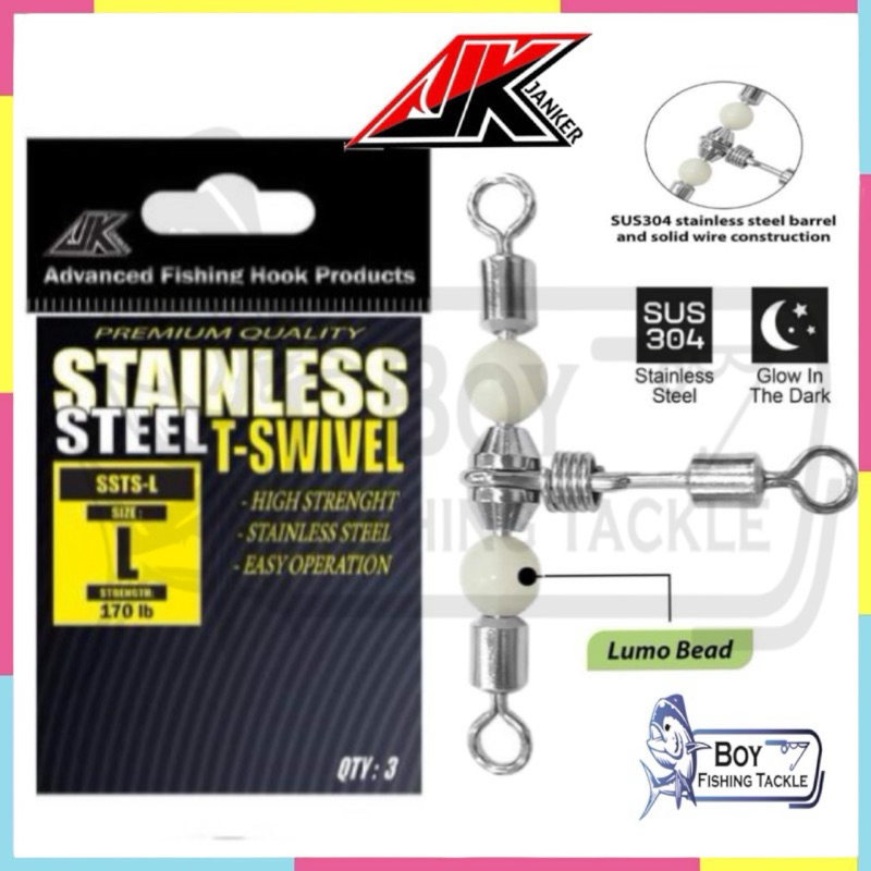 PIRATEZ STRIKE JK JANKER STAINLESS STEEL T TYPE SWIVEL SSTS | Shopee ...