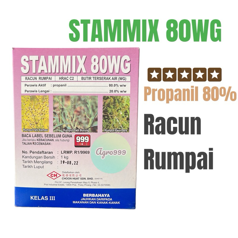Stammix 80WG 1kg Racun rumpai sama (Leptonil, Lescplo, Stam, skipper ...