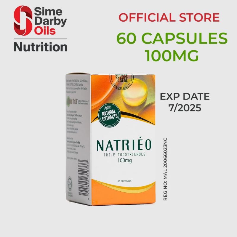 Natrieo Tocotrienols E Softgel 100mg 60S [Exp: 07/25] Jakim Halal ...