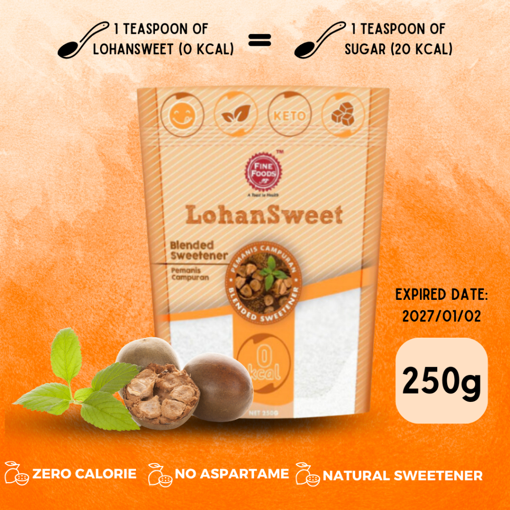 Fine Foods Lohan Sweet 250g Exp: 2027/01/02 / Monk Fruit Sweetener ...