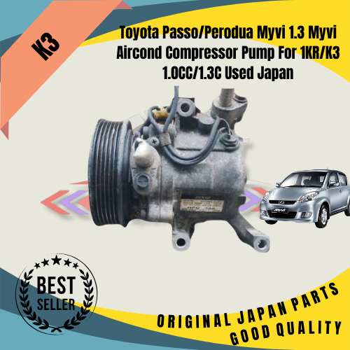 Toyota Passo/Perodua Myvi 1.3 Myvi Aircond Compressor Pump For 1KR/K3 1 ...