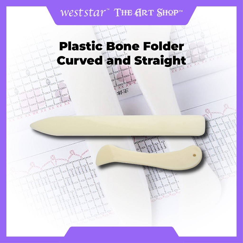 [WESTSTAR] Plastic Bone Folder Curved and Straight / Paper Folding ...