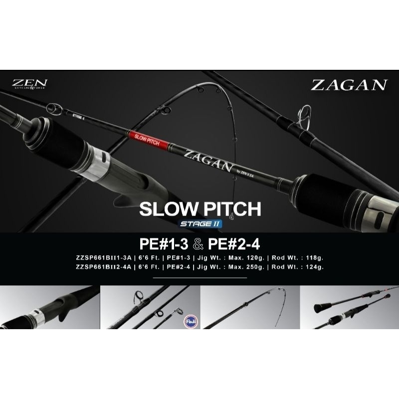ZEN ZAGAN SLOW PITCH STAGE II FISHING ROD | Shopee Malaysia