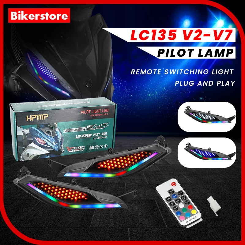 HPMP LC135 V2-V7 Signal Light Mata Gaban v2 V3 V4 V5 V6 V7 Lamp LED Lampu Dada Remote Front ...