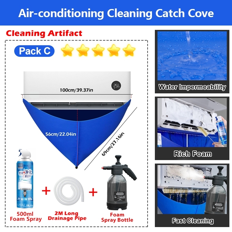 Aircond Cleaning Bag Gantung Servis Aircond Rumah Indoor unit Cleaner ...