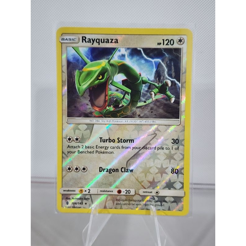2017 Rayquaza Card (Rare Reverse Holo) | Shopee Malaysia