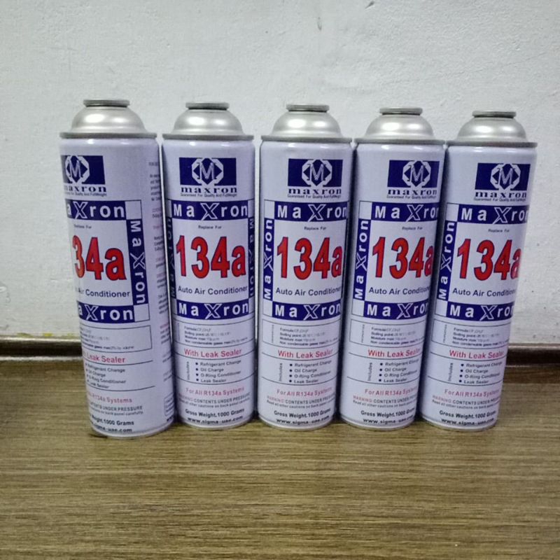 Maxron R134 Gas R134a Car Aircond Gas Kereta Aircond Gas 1kg 1000g | Shopee Malaysia